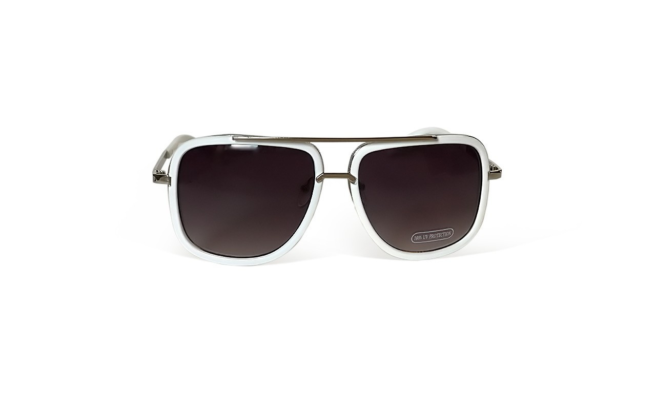 Knox - White Aviator Sunglasses | Polarised Sunglasses | Sunnies.
